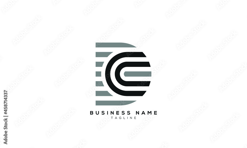 DC initials monogram letter text alphabet logo design. Stock Vector ...