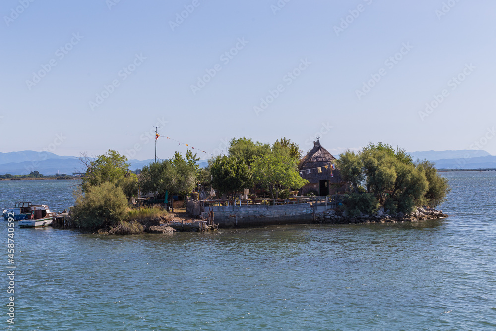 View of Casoni - Grado (GO). Rural building with a sloping roof covered ...