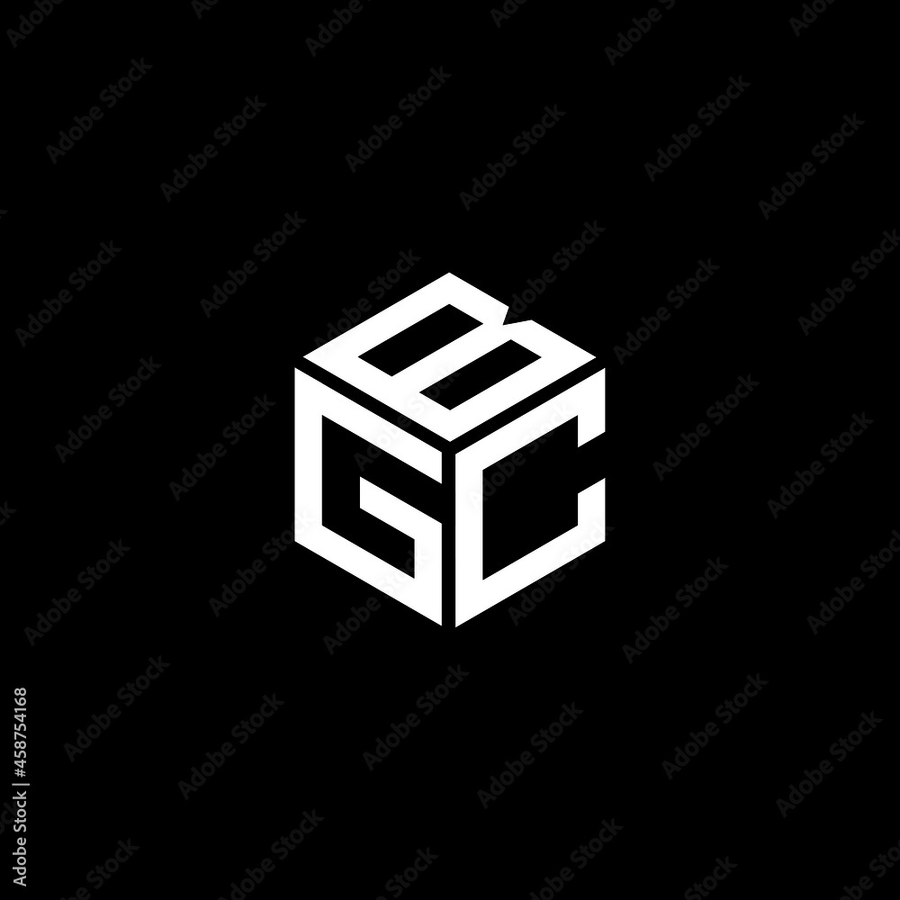 BGC letter logo design on black background.BGC creative initials letter logo concept. BGC letter ...