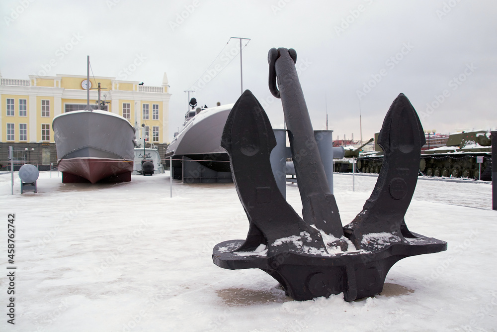 Soviet warships and a submarine.Russian military equipment. Stock Photo ...