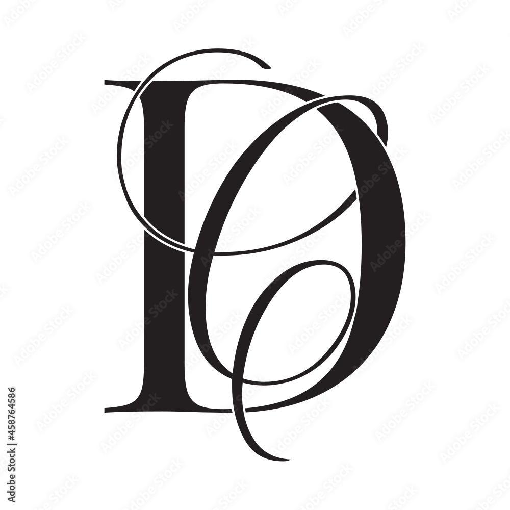 dc, cd, monogram logo. Calligraphic signature icon. Wedding Logo ...