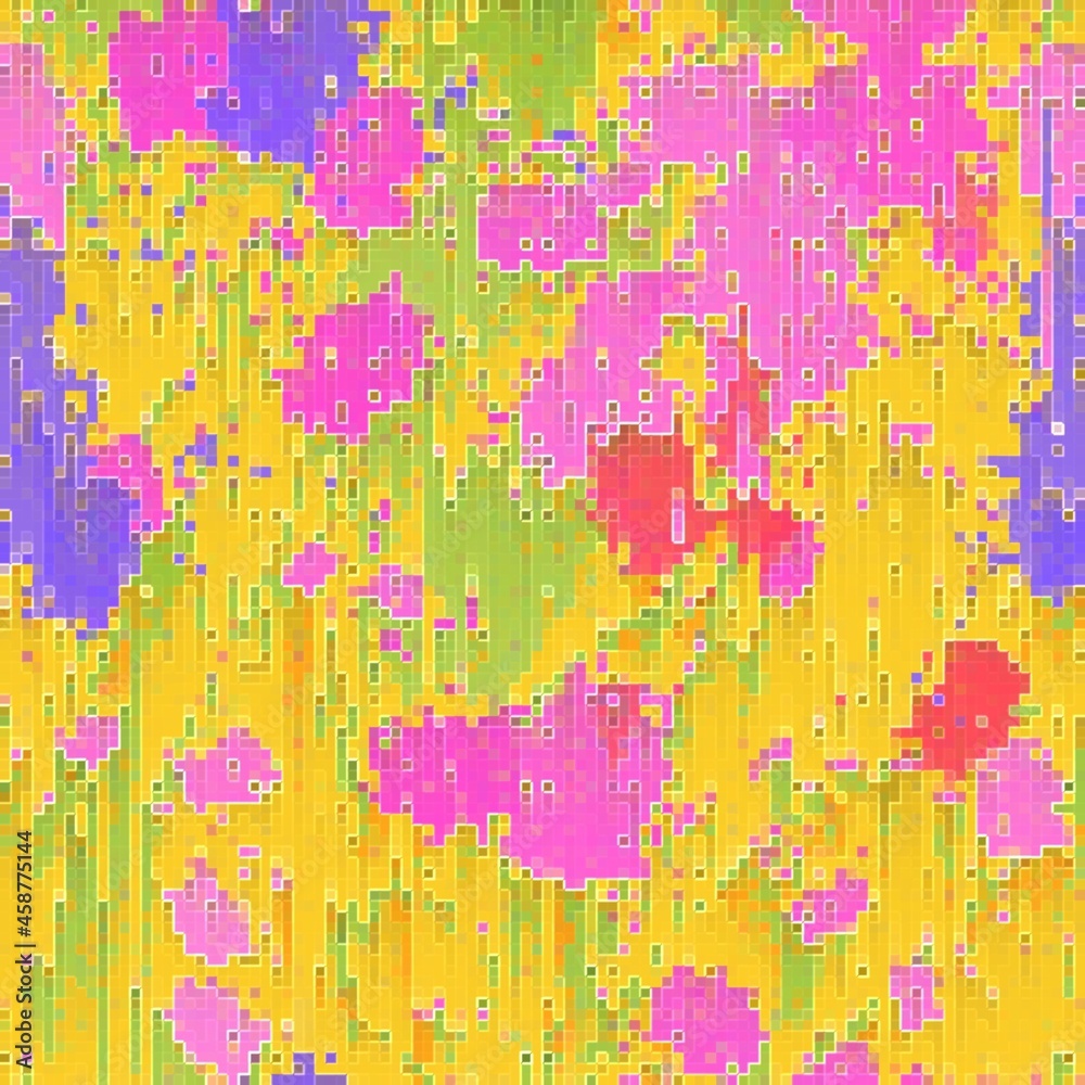 Pixel art with bright colors. Pixelated creative abstract background ...