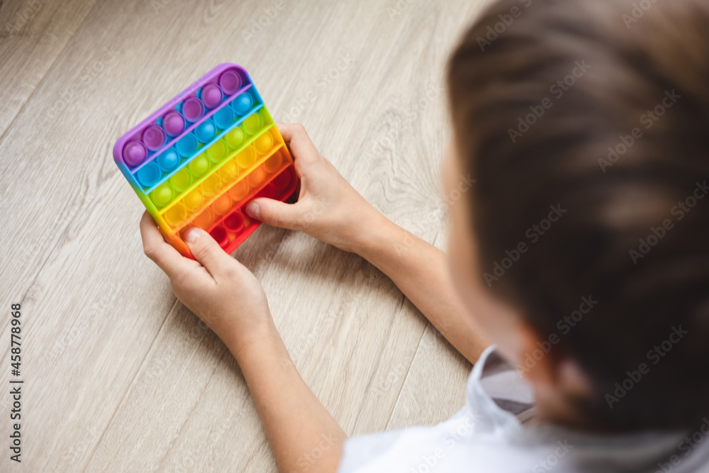 Colorful anti-stress fidget push pop it sensory toys for children ...