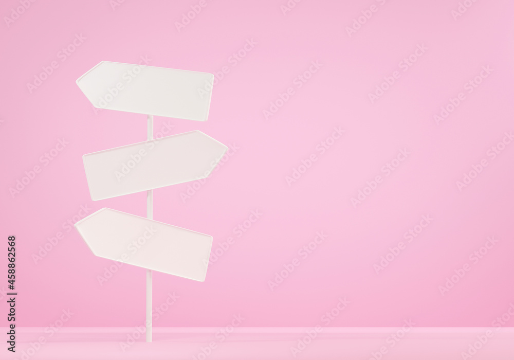 Sign directions blank road signs four arrows pointing different ...