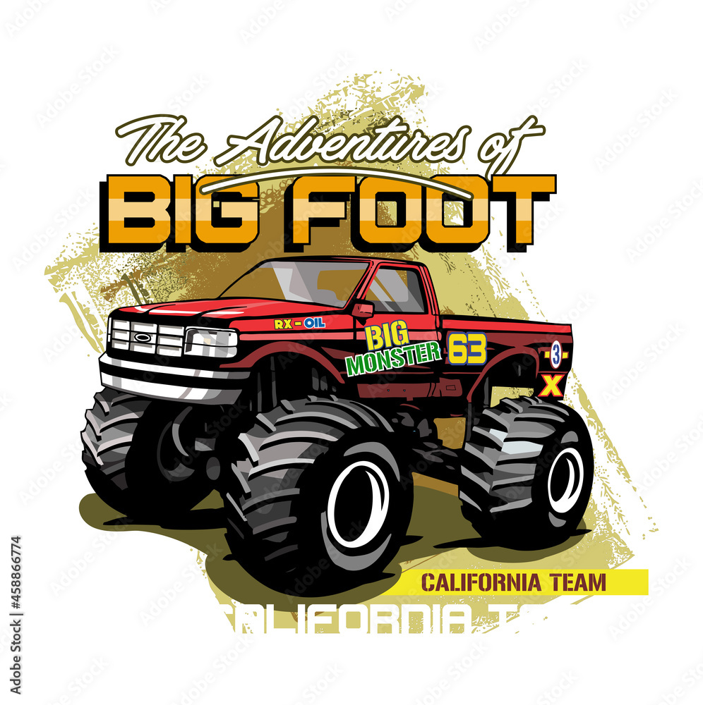 Big monster pictures vector illustration for your Tee shirt or your ...