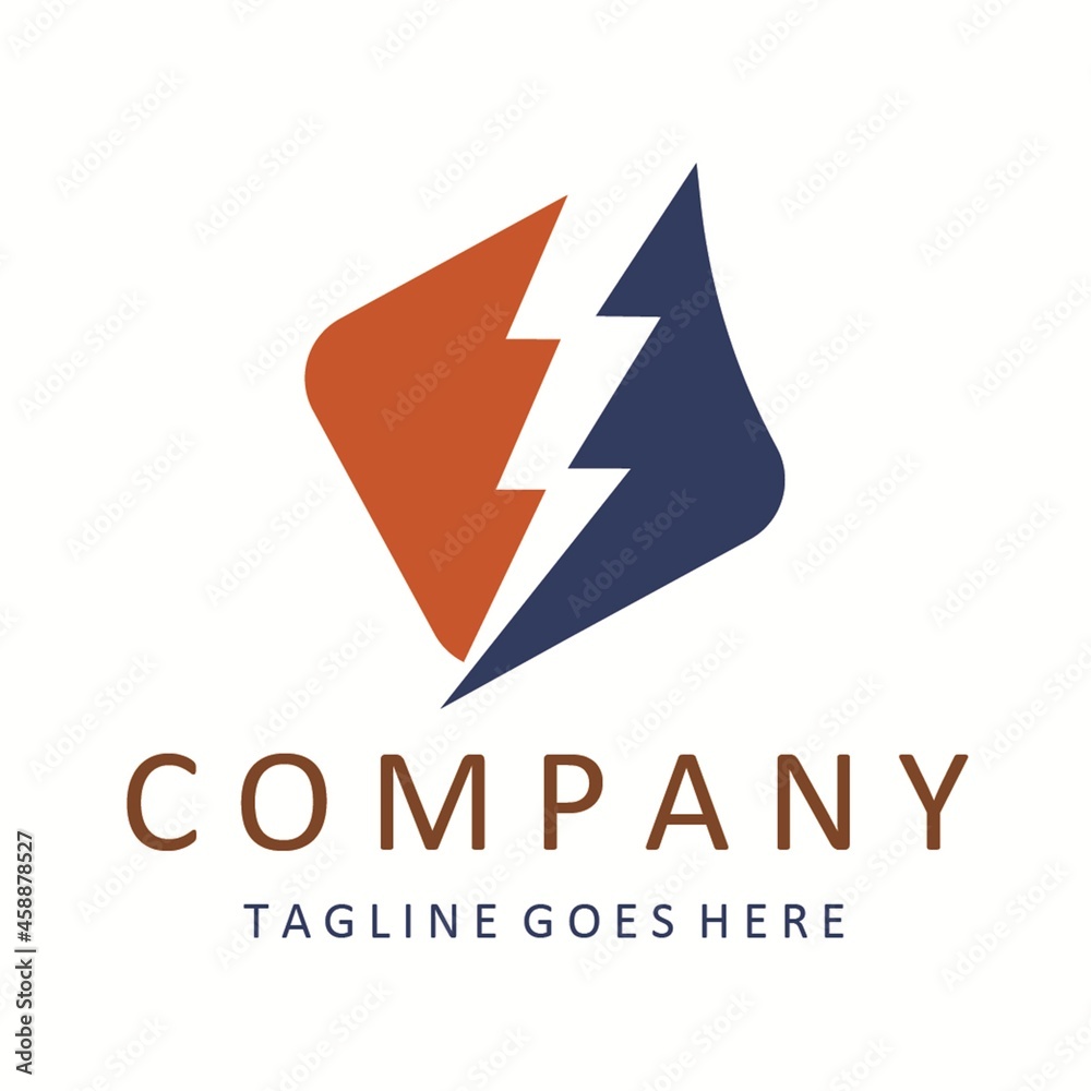 Electricity logo and electric energy vector logo Stock Vector | Adobe Stock