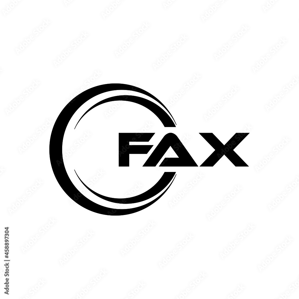 FAX letter logo design with white background in illustrator, vector ...