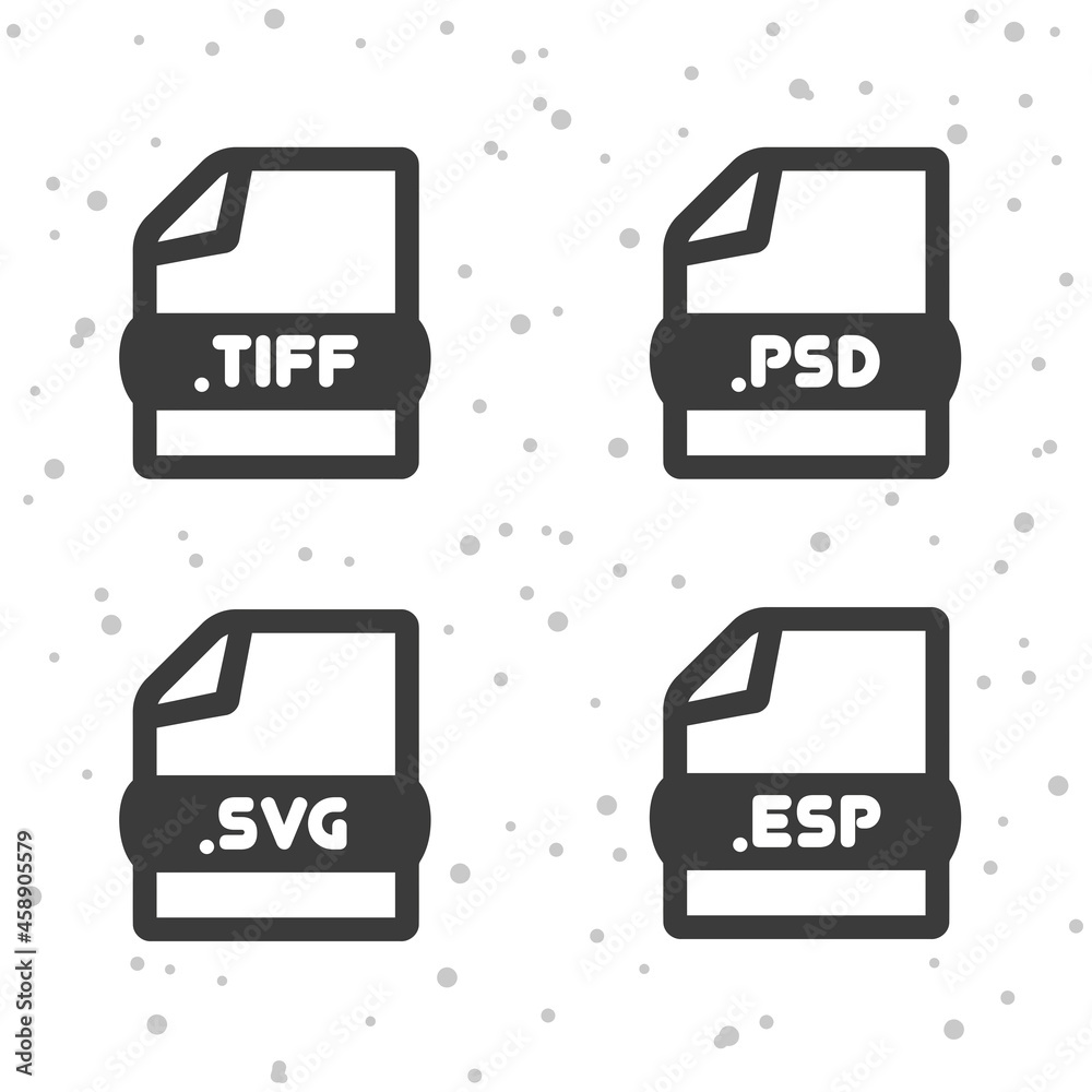 Image and Vector file icons. Download TIFF, PSD, SVG and ESP symbol ...