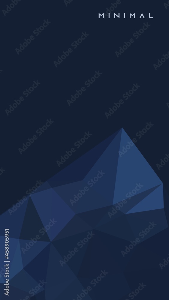 Minimalist triangle in low poly style vector design used for background ...