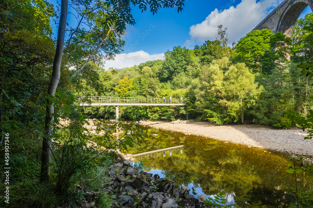 Lambley Viaduct is a stone bridge across the River South Tyne at ...