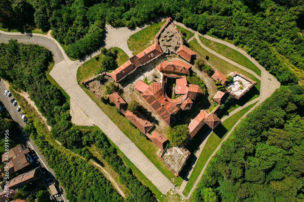 Top down aerial view of the Citadel Fortress, also known as the Citadel ...