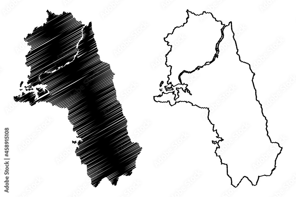 Dhamtari district (Chhattisgarh State, division, Republic of India) map ...