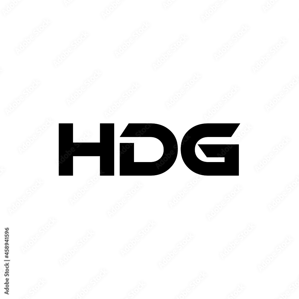 Vecteur Stock HDG letter logo design with white background in ...