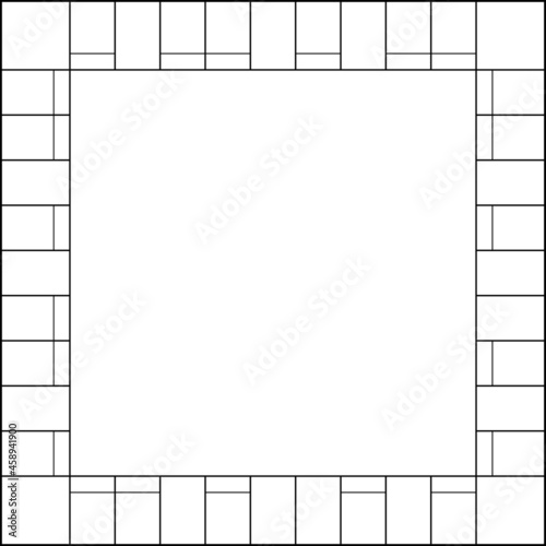 Monopoly Board Blank Template