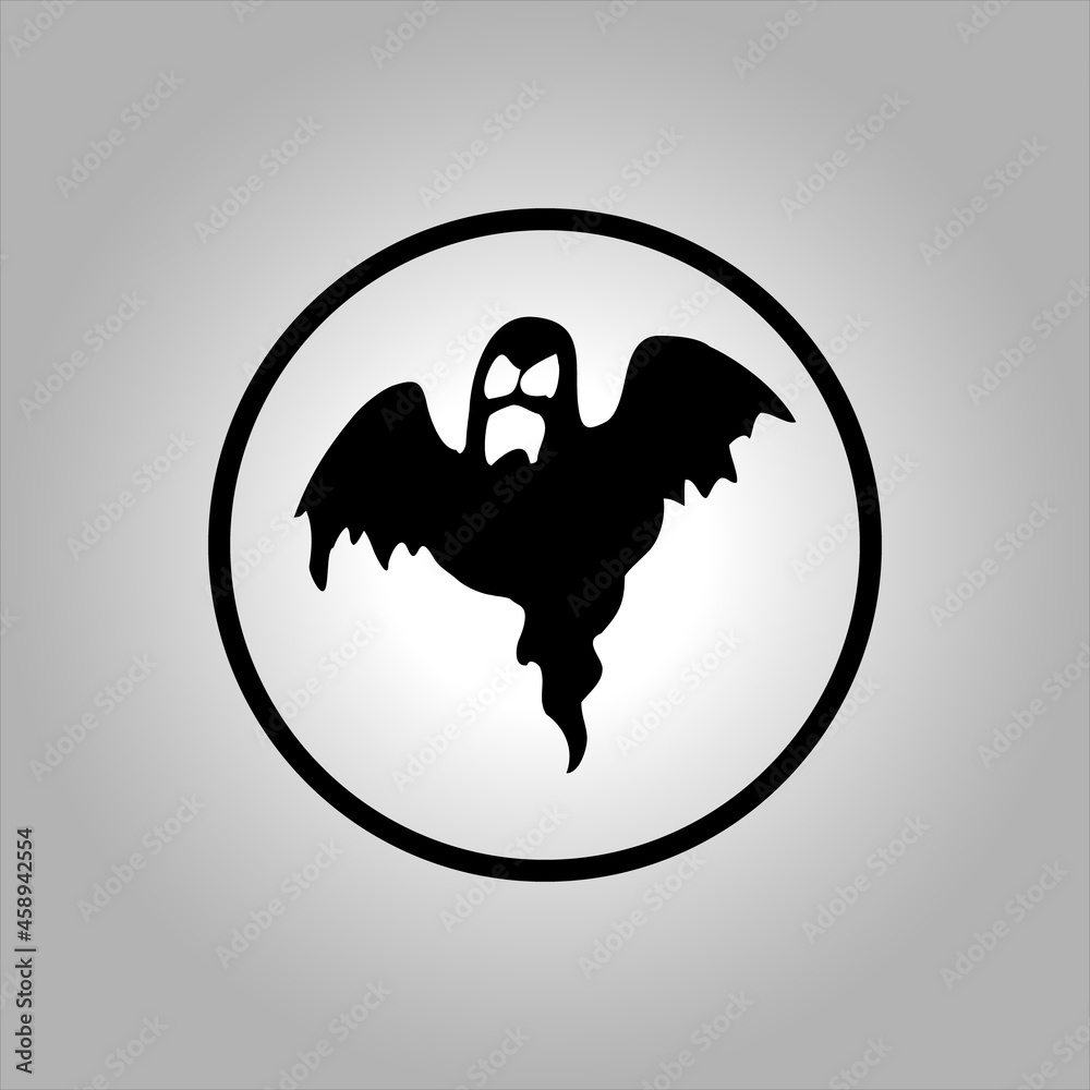 evil gost icon or evil gost logo. The main symbol of the Happy ...