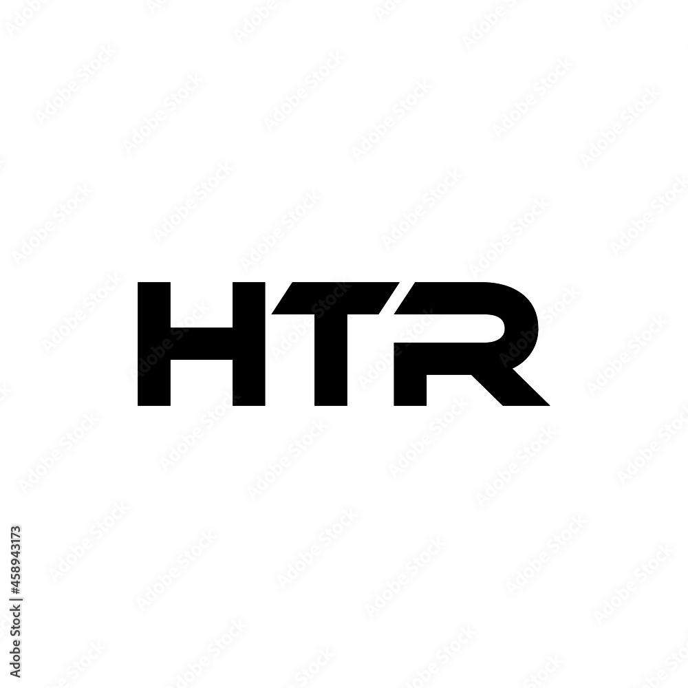 HTR letter logo design with white background in illustrator, vector ...