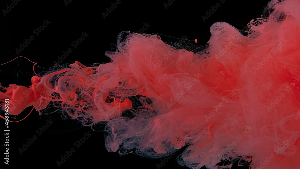 Beautiful wallpaper for your desktop. Pink cloud of ink on a black ...