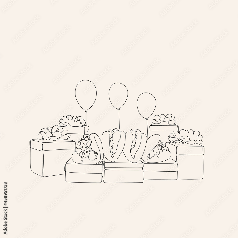 Bao - steamed pie with meat filling and fresh vegetables holiday Line ...