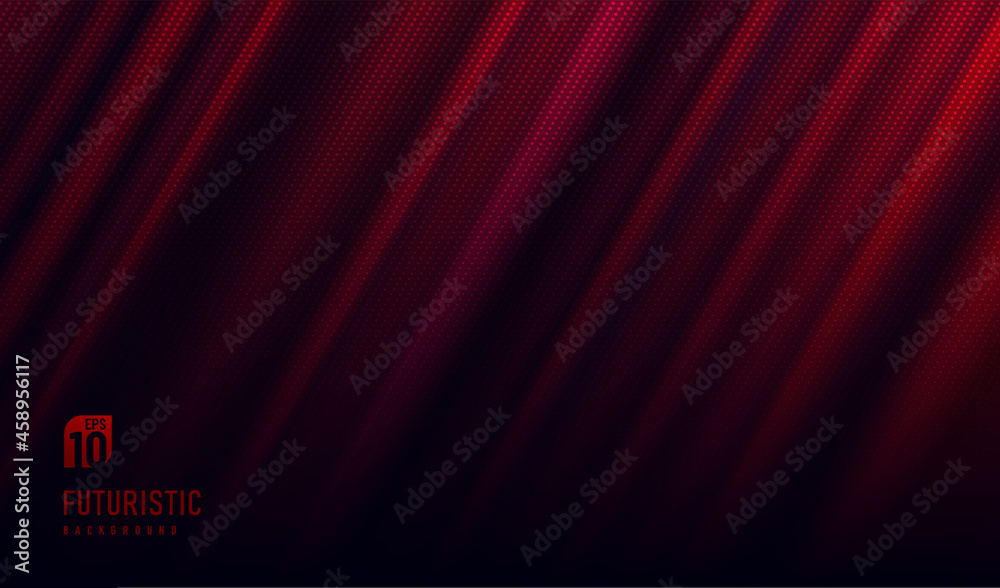 Abstract red and black diagonal light technology background with ...