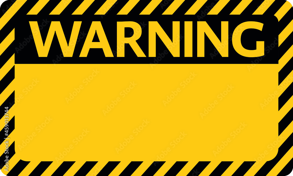 Warning sign. Blank warning sign. Vector illustration Stock Vector ...