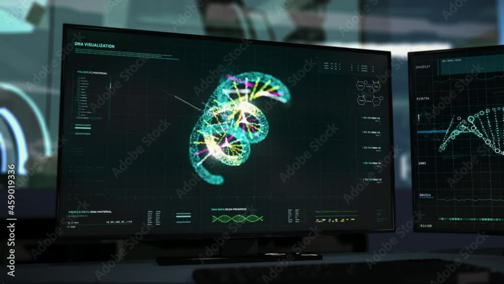 Innovative Biotechnology Software Interface Conducts Spiral Dna ...