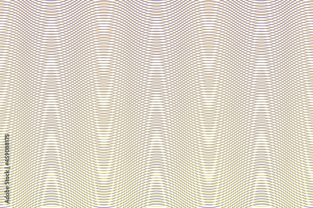 Vector graphic of watermark banknote pattern. Cross pattern with waves ...