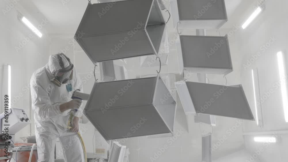 Industrial painting metal powder coating paint manufacturing process ...