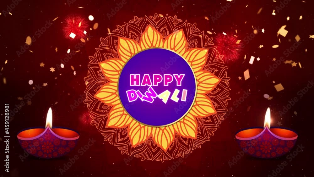 Vidéo Stock 4K Loop Diya lamp with fire lighting for Diwali, Deepavali ...
