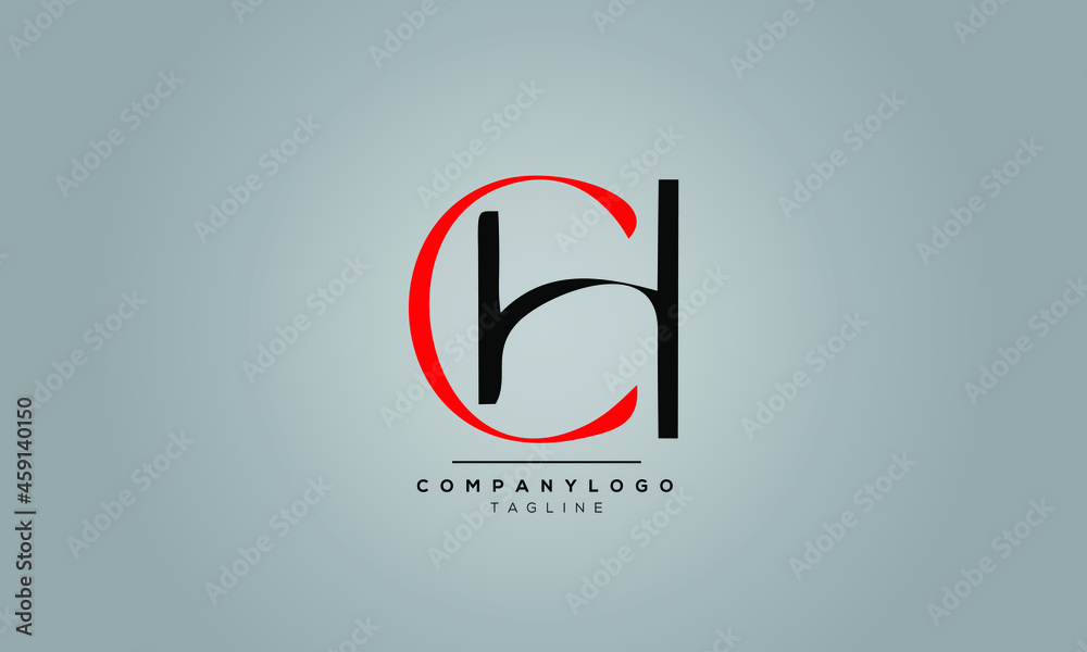 Alphabet letters Initials Monogram logo CH, CH INITIAL, CH letter Stock ...