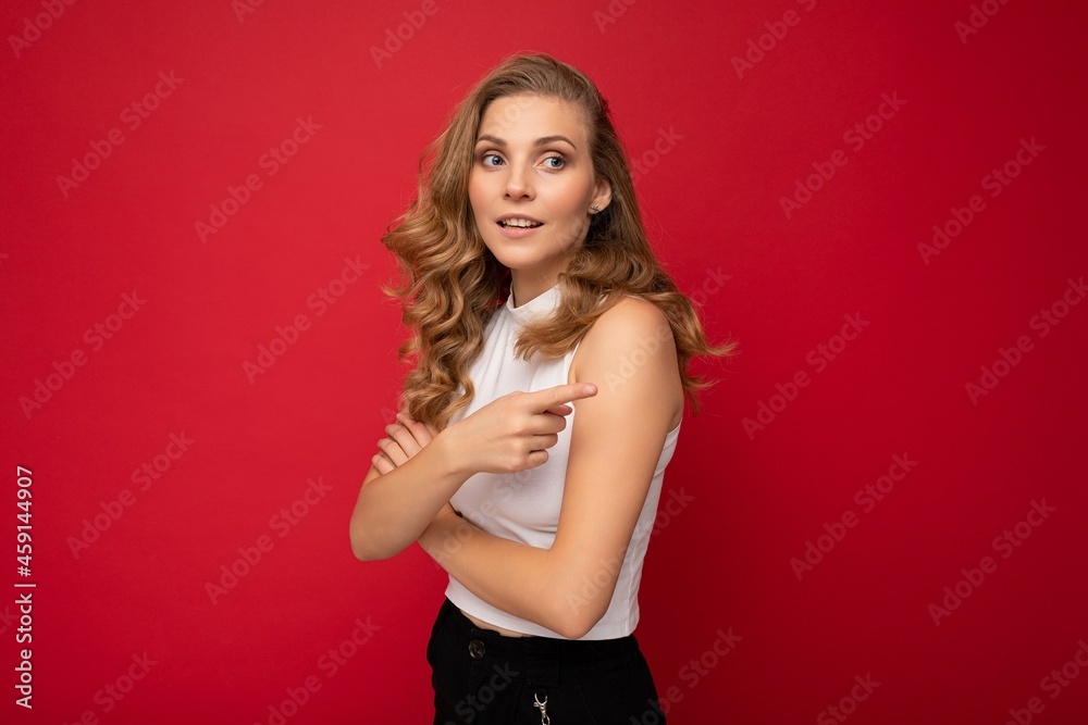 Portrait Photo Of Young Beautiful Pretty Positive Self Confident