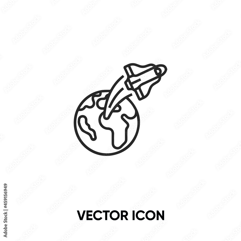 Spaceship vector icon. Modern, simple flat vector illustration for ...