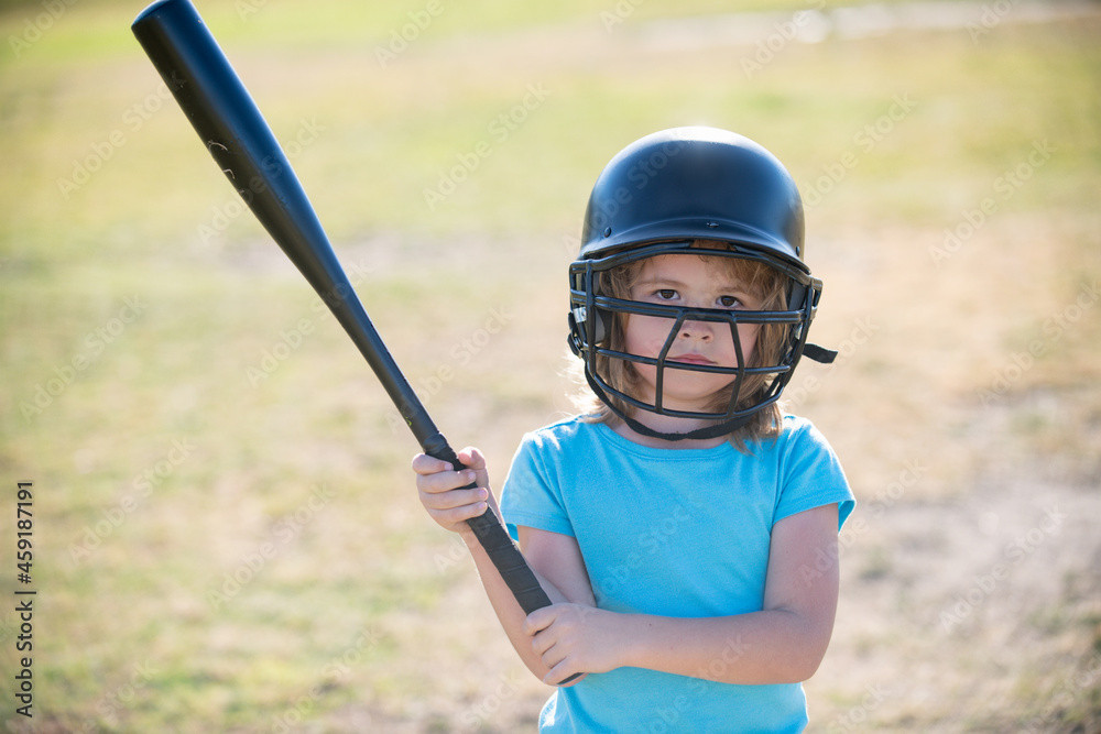 Kid Hitting Baseball