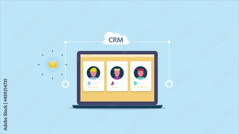 CRM - customer relationship software, managing customer database with ...