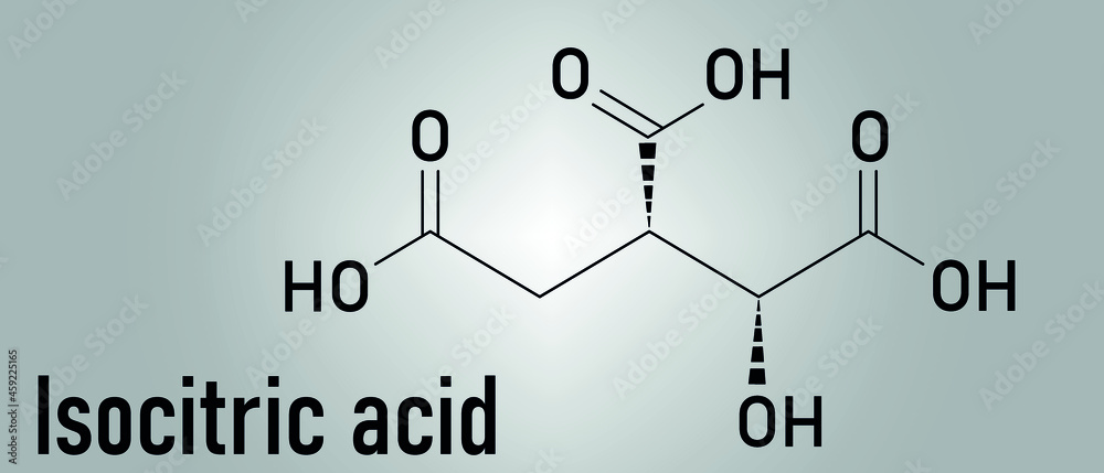 Isocitric acid molecule. Skeletal formula. Stock Vector | Adobe Stock