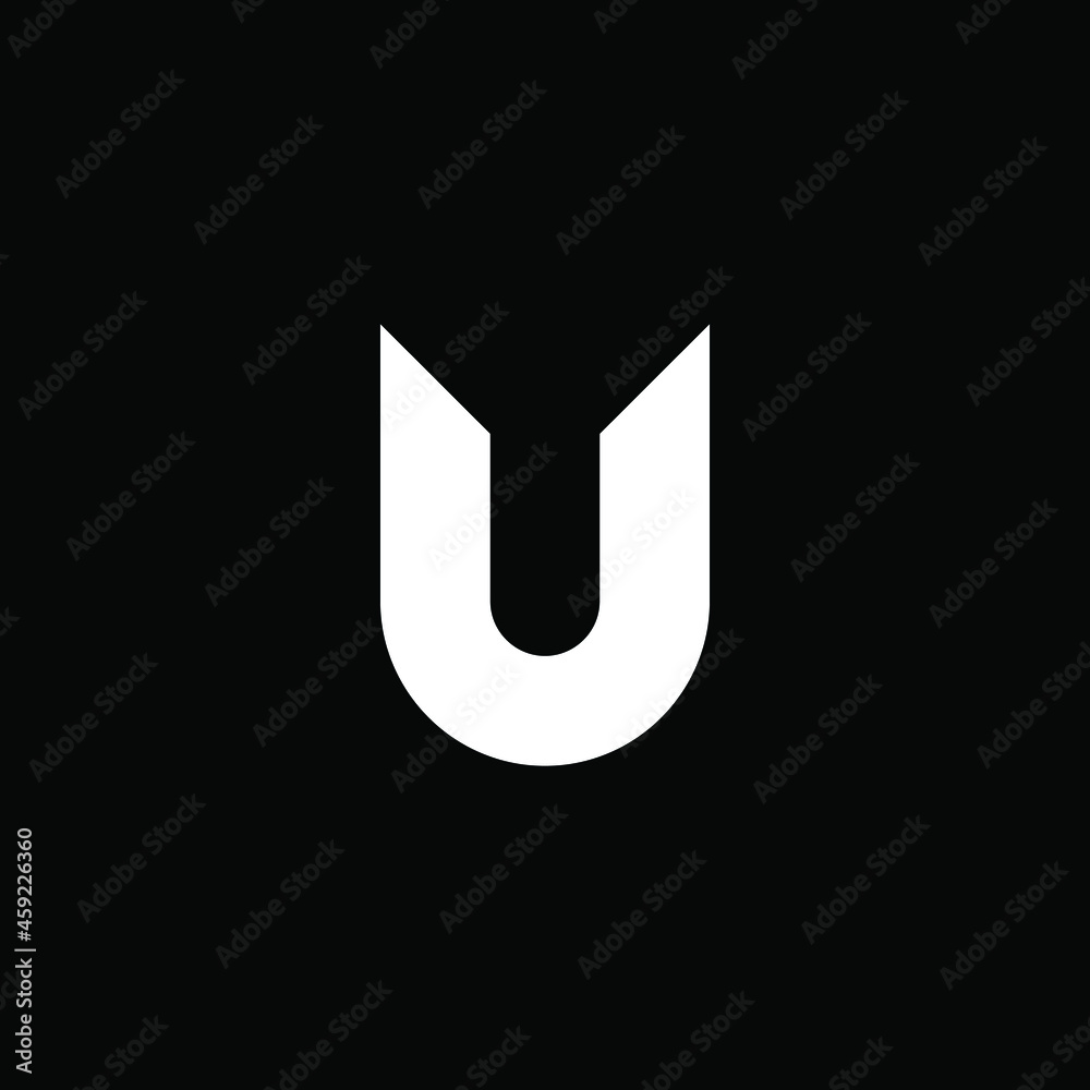 Unique logo design letter U on black background, Logo Design U Letter ...