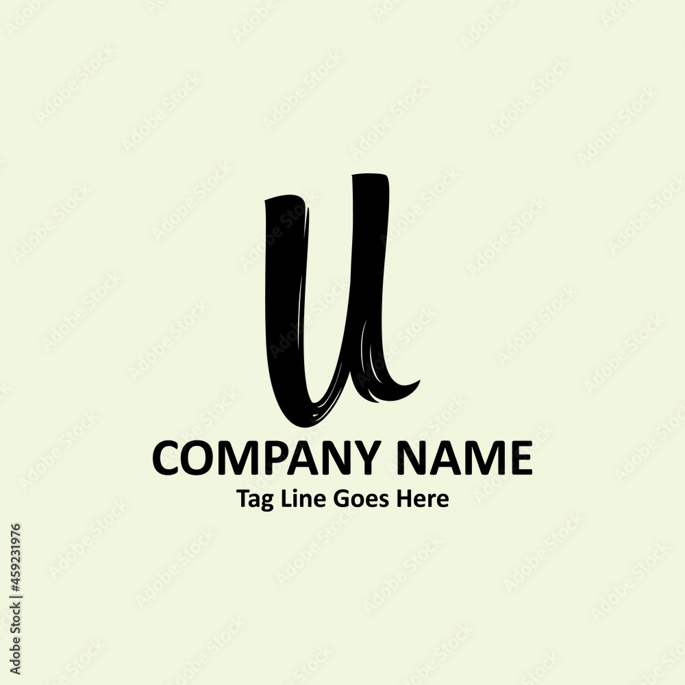 Unique logo design letter U on black background, Logo Design U Letter ...