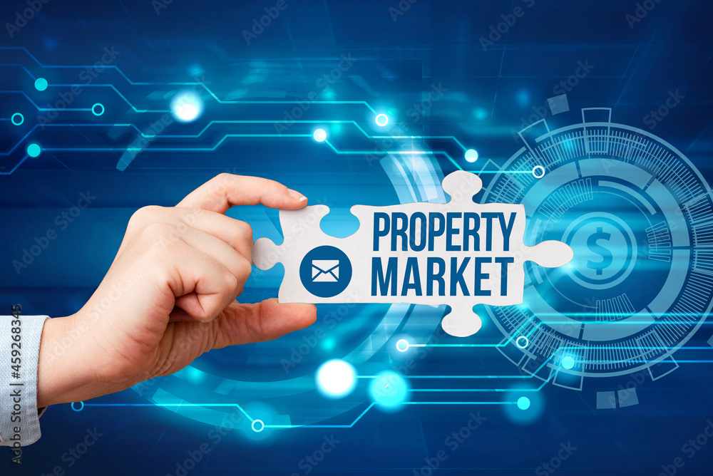 Conceptual caption Property Market. Business overview the buying and ...