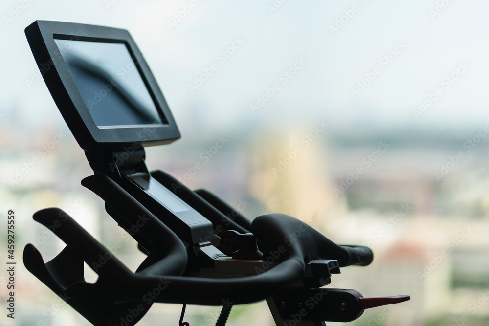 stationary bikes screen close up view,Close up digital display screen ...
