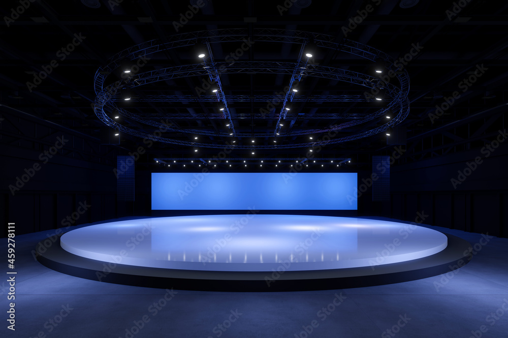 Empty stage Design for mockup and Corporate identity,Display.Platform ...