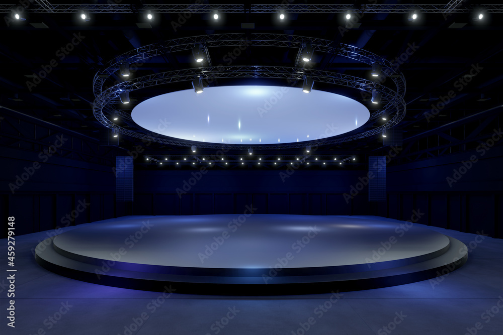 Empty stage Design for mockup and Corporate identity,Display.Platform ...