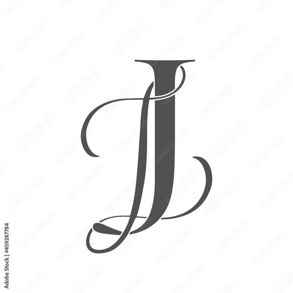 ji,ij, monogram logo. Calligraphic signature icon. Wedding Logo ... ji,ij, monogram logo. Calligraphic signature icon. Wedding Logo ...