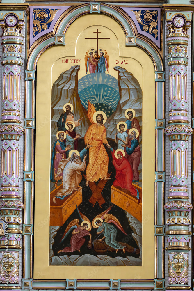 Jesus Christ In Hell The Descent Of Christ Into Hell Tapestry By