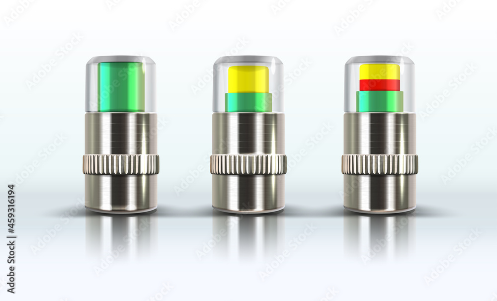 Car tire pressure alert cap. Monitor sensor indicator TPMS. Air alert ...