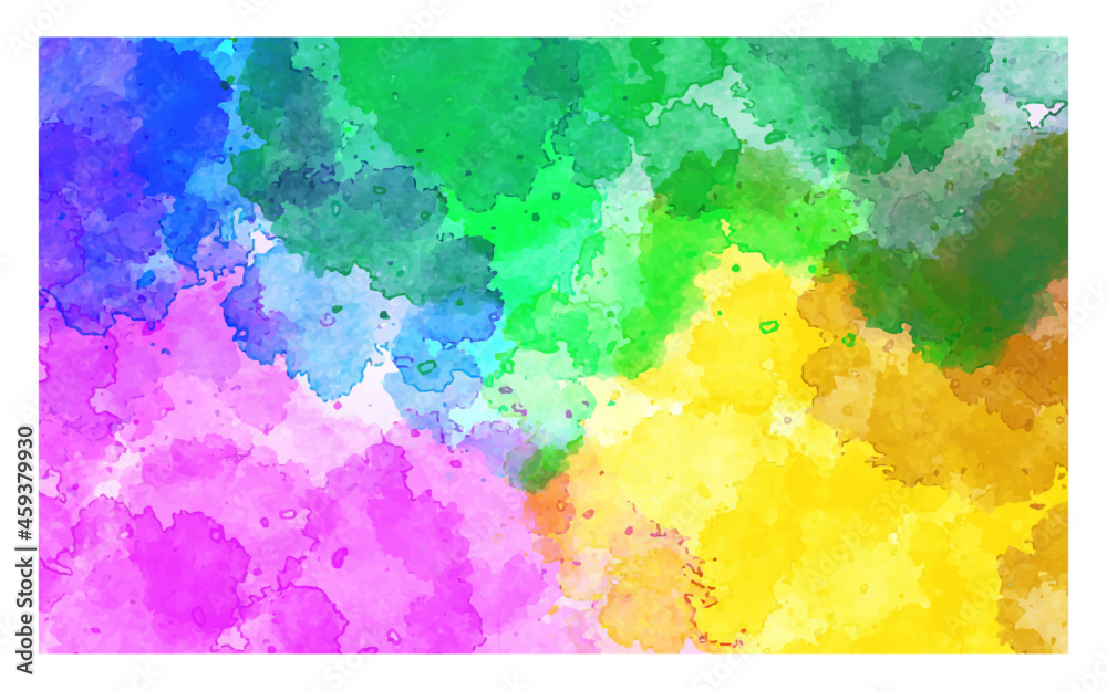 abstract multi color hand painted watercolor background. Abstract art ...