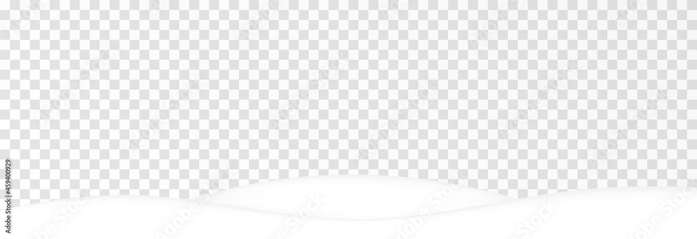 Vector snowy land on isolated transparent background. Snowdrift PNG ...