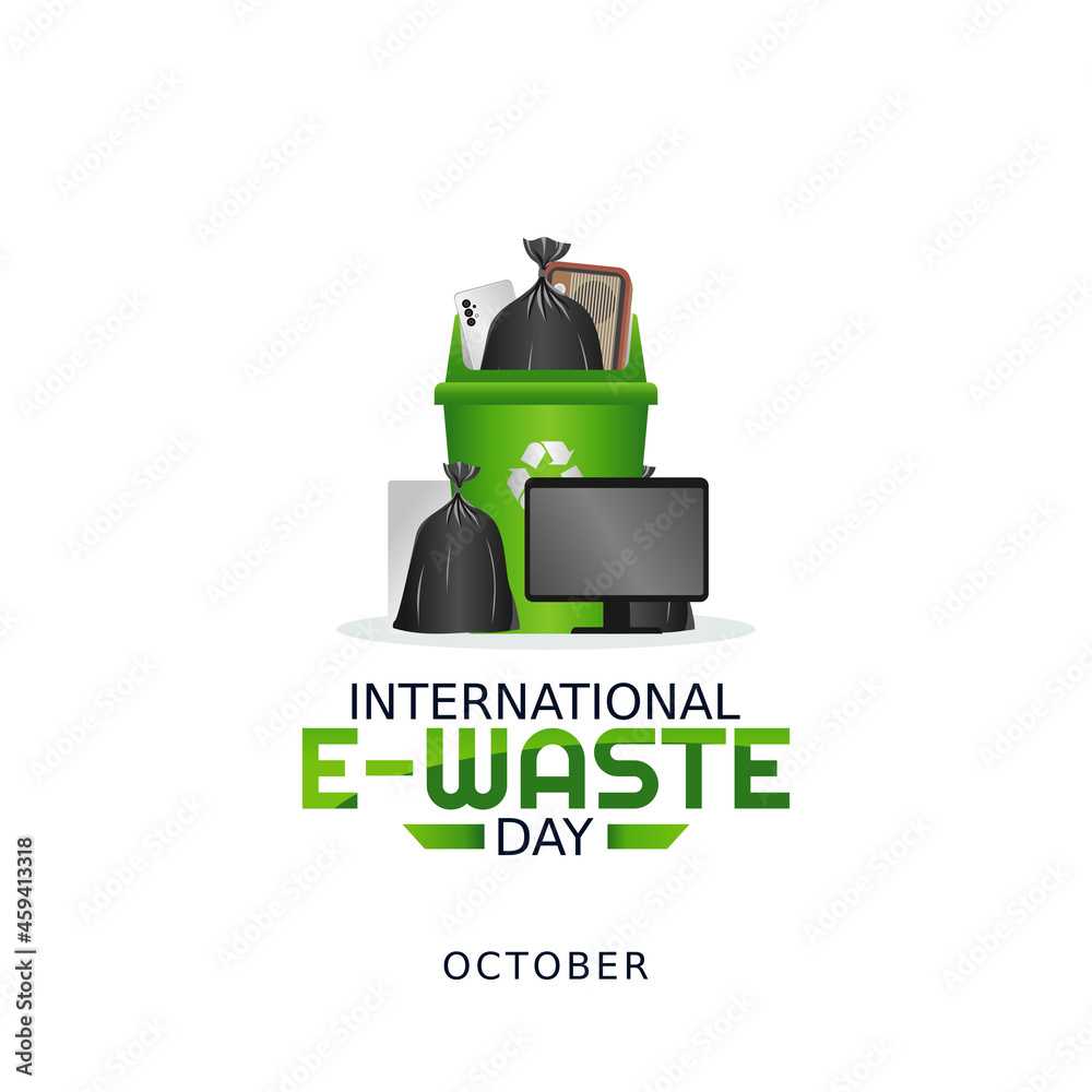 vector graphic of international e-waste day good for international e ...