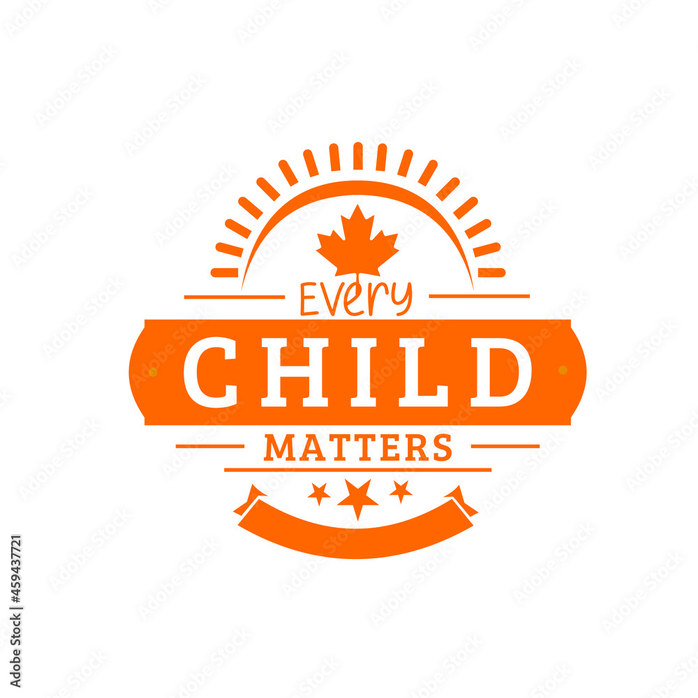 Every Child Matters Logo Design. Vector Illustration. retro shirt ...