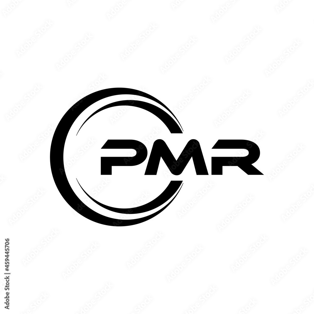 PMR letter logo design with white background in illustrator, vector ...