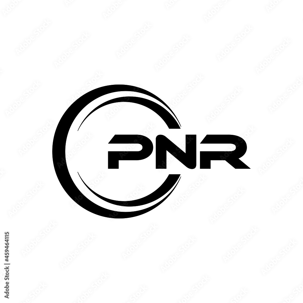 PNR letter logo design with white background in illustrator, vector ...