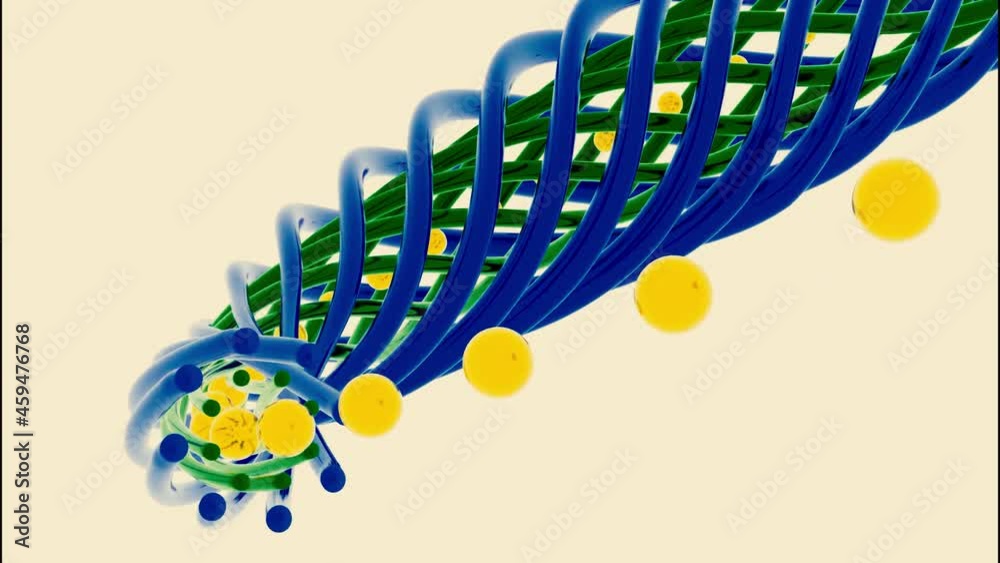 Abstract moving spiral shaped object isolated on a white background ...